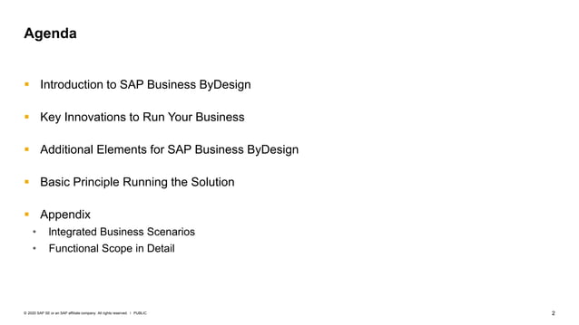 SAP Business ByDesign Partner | A Cloud ERP | PPT