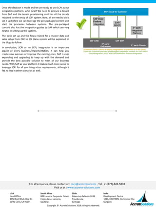Introduction to SAP Cloud Platform Integration (SCPI) | PDF