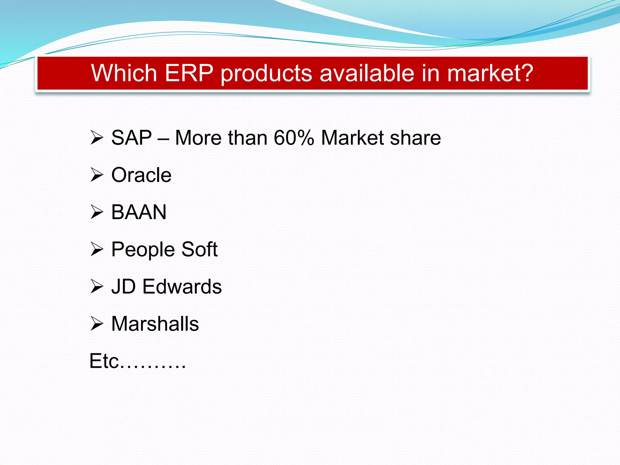 Introduction to sap erp | PPTX