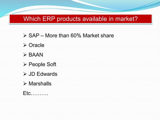 Introduction to sap erp | PPTX | Computing | Technology & Computing