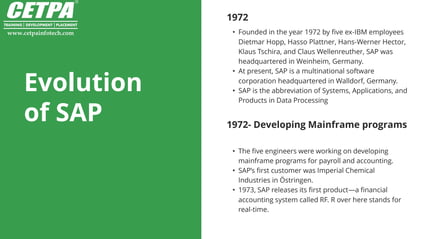 Introduction to SAP Histroy & Evolution of SAP.pptx