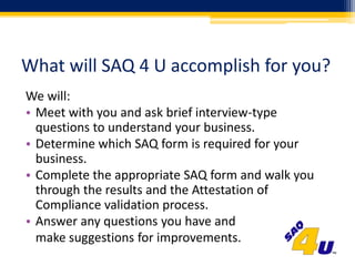 Introduction To SAQ 4 U | PPT