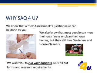 Introduction To SAQ 4 U | PPT