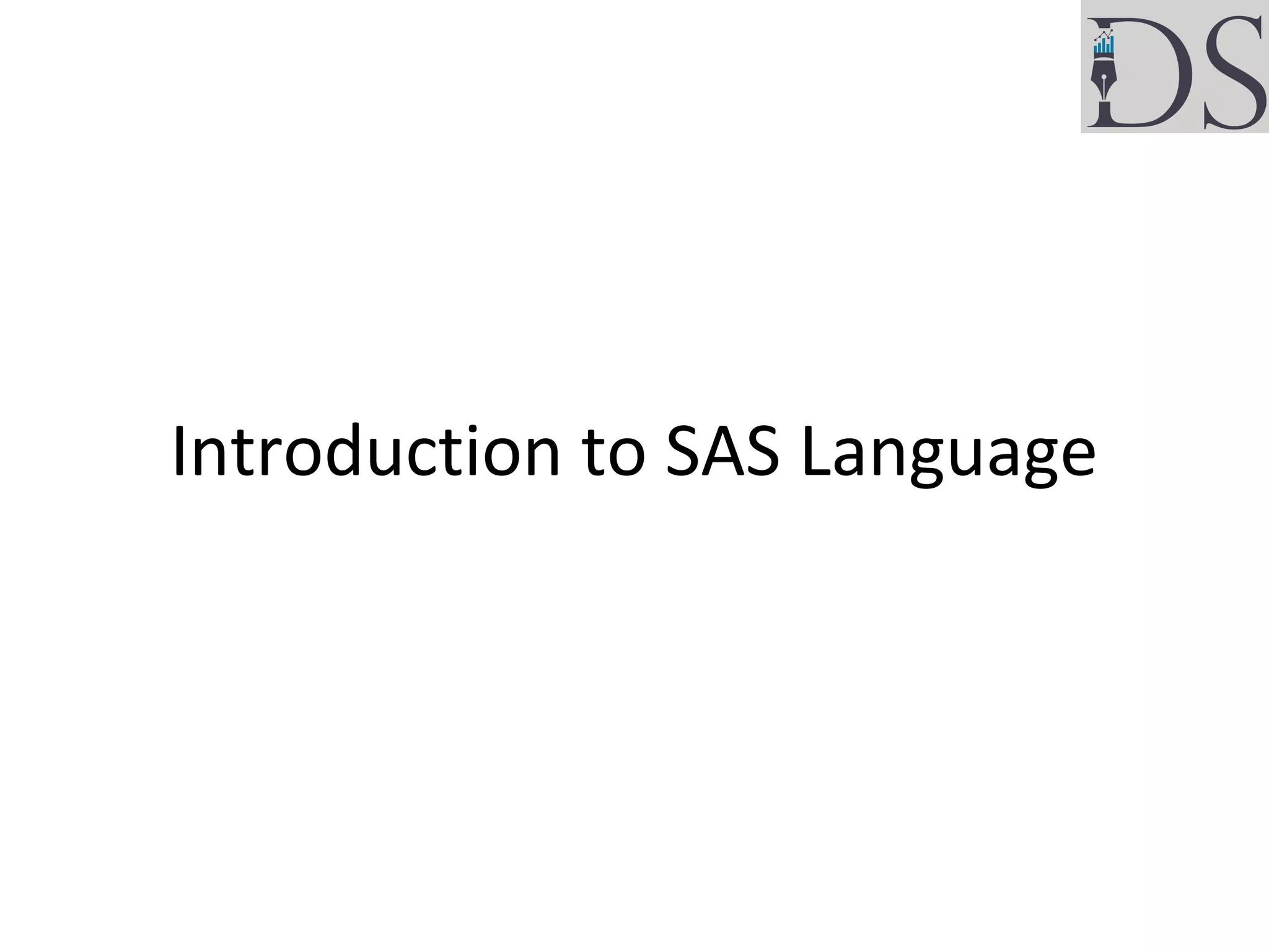 Introduction to sas | PDF