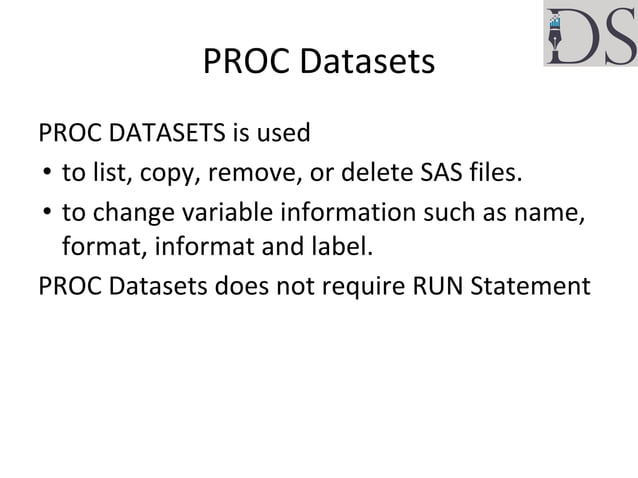 Introduction to sas | PDF