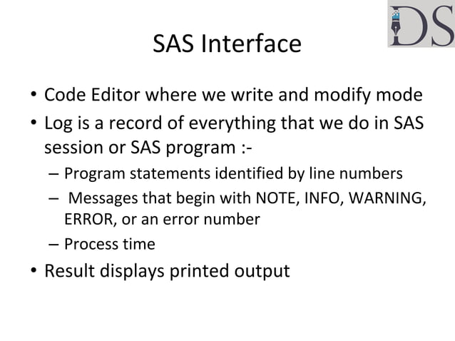 Introduction to sas | PDF