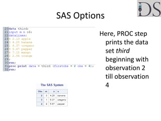 Introduction to sas | PPT