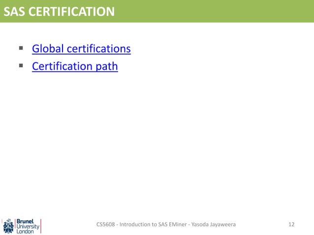 Introduction to SAS Enterprise Miner | PDF