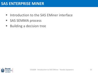 Introduction to SAS Enterprise Miner | PDF