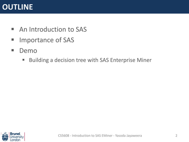 Introduction to SAS Enterprise Miner | PDF