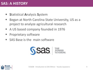 Introduction to SAS Enterprise Miner | PDF