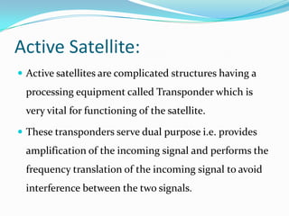 Introduction to satellite communication | PPTX