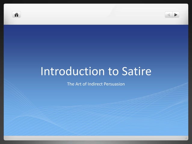 Introduction to Satire 2018 | PPTX | Comedy | Genres