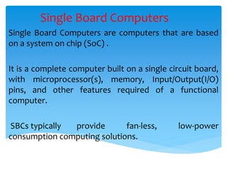 Introduction to sbcs & arduino | PPTX