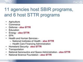 Introduction to sbir program 032510 | PPTX