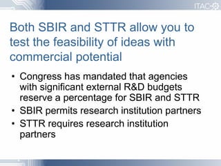 Introduction to sbir program 032510 | PPT