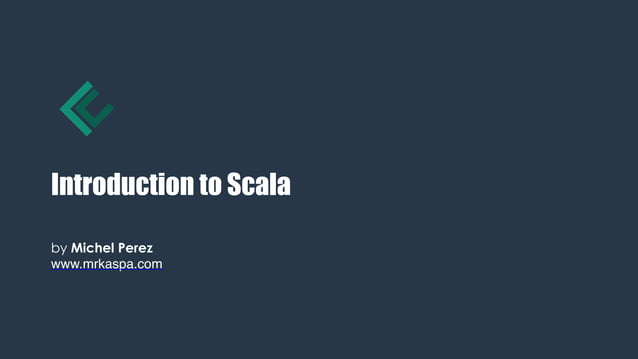 Introduction to scala | PPT