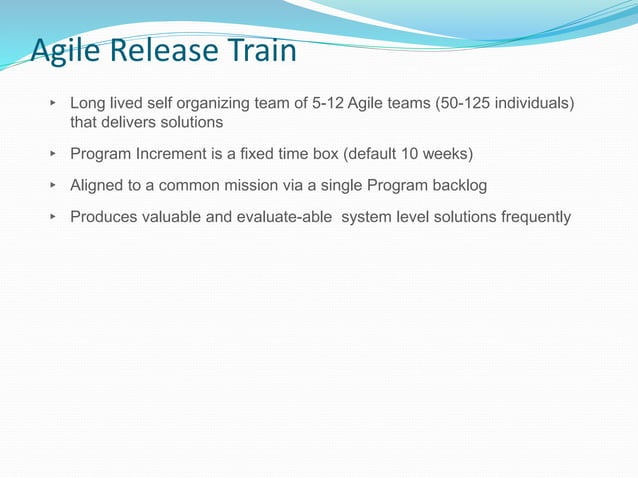 Introduction To Scaled Agile Framework Pptx Computer Software And