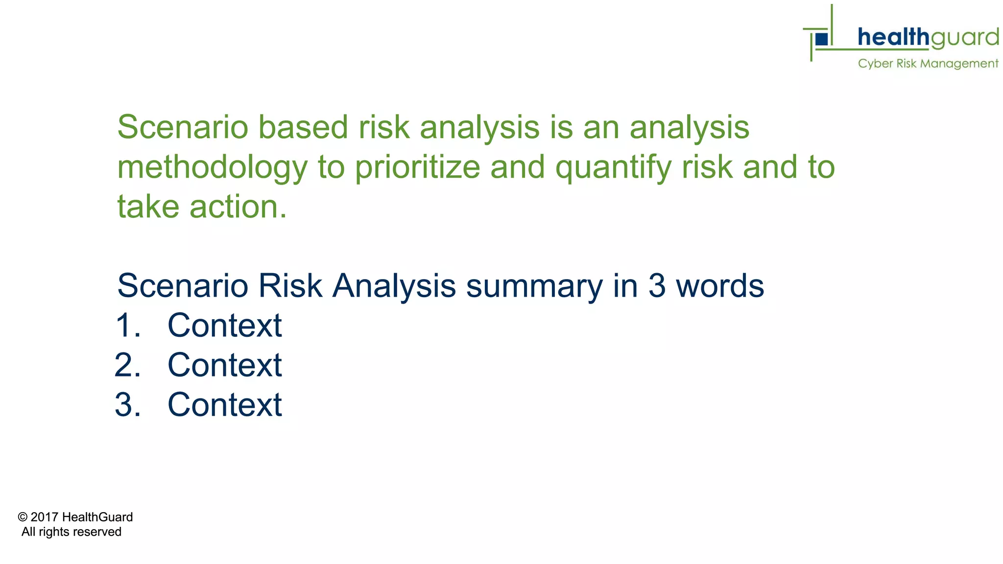 Introduction to Scenario Based Risk Analysis | PDF
