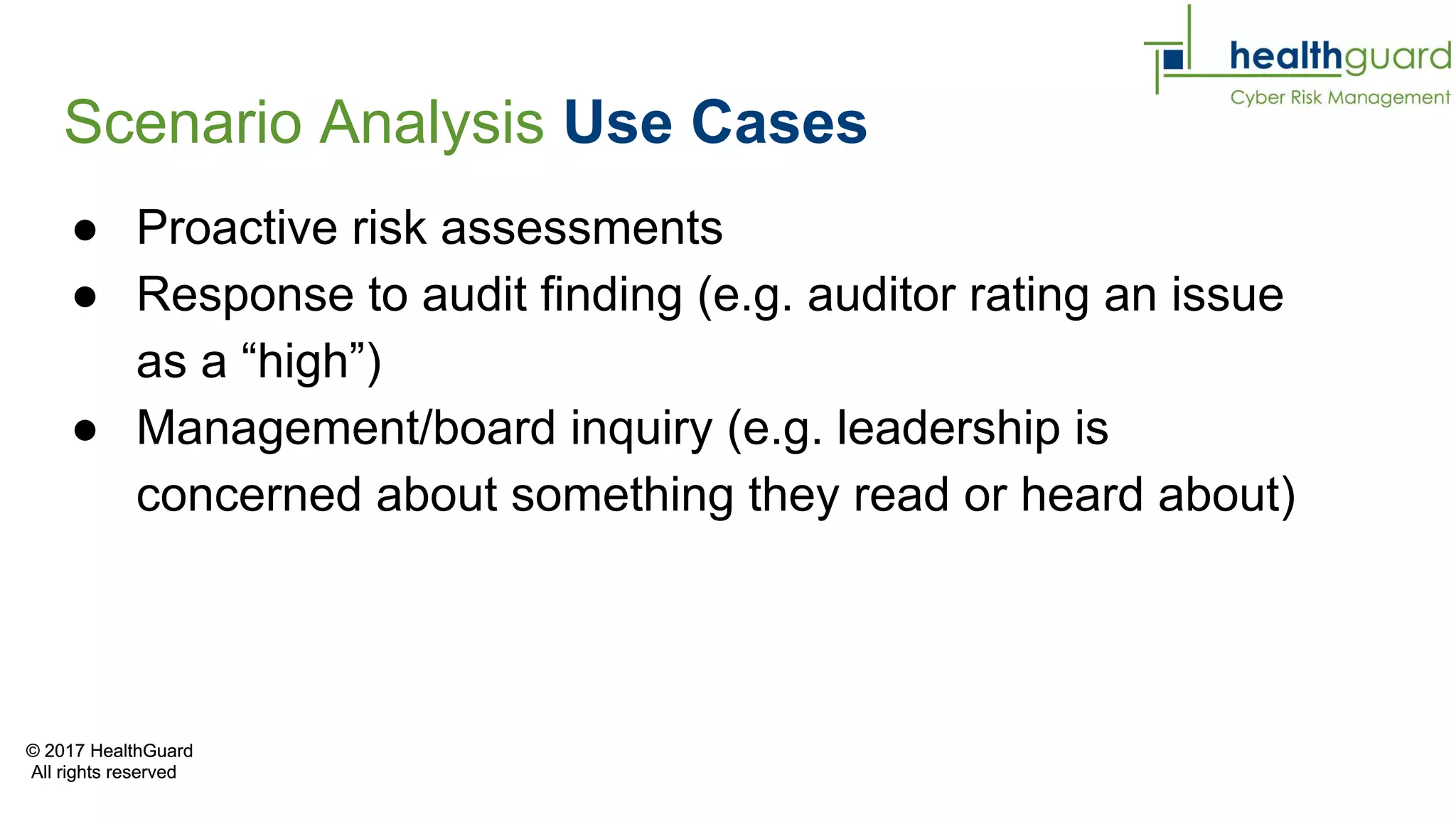 Introduction to scenario based risk analysis part 2 | PDF