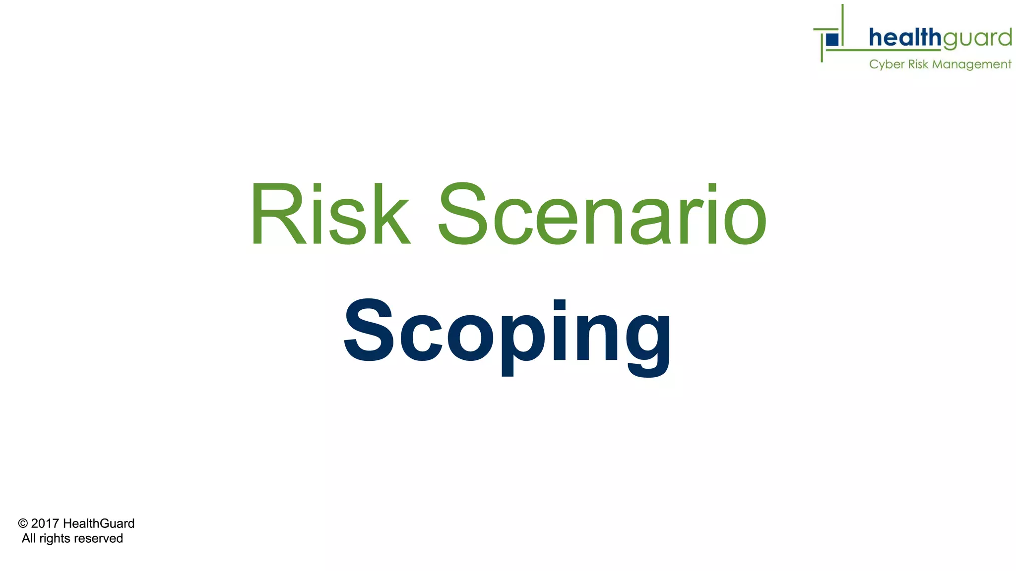 Introduction to scenario based risk analysis part 2 | PPT