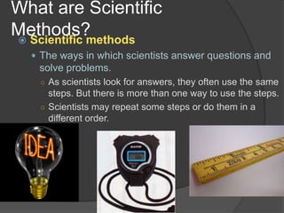 Introduction to Science 3.2 : Scientific Methods | PPTX