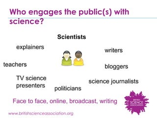 SCC 2014 - Introduction to science communication | PPT