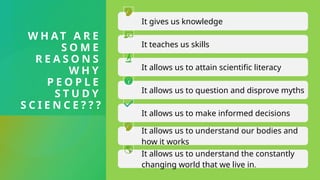 Introduction to Science form 1 students part ii | PPTX