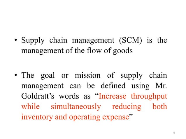 Introduction to Supply Chain Management | PPTX | Logistics and ...
