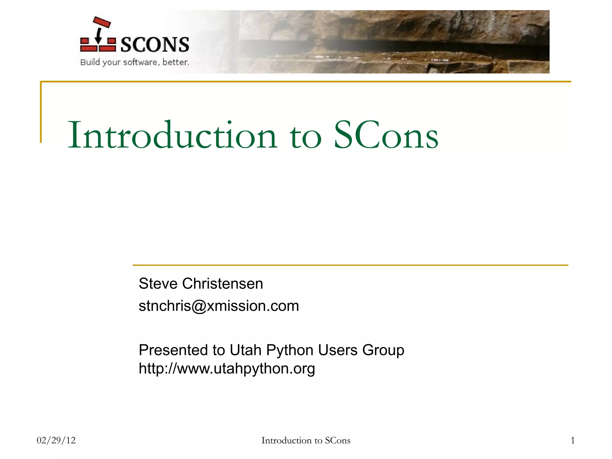 Introduction to s cons | PPT | Programming Languages | Computing