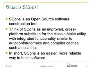 Introduction to s cons | PPT | Programming Languages | Computing
