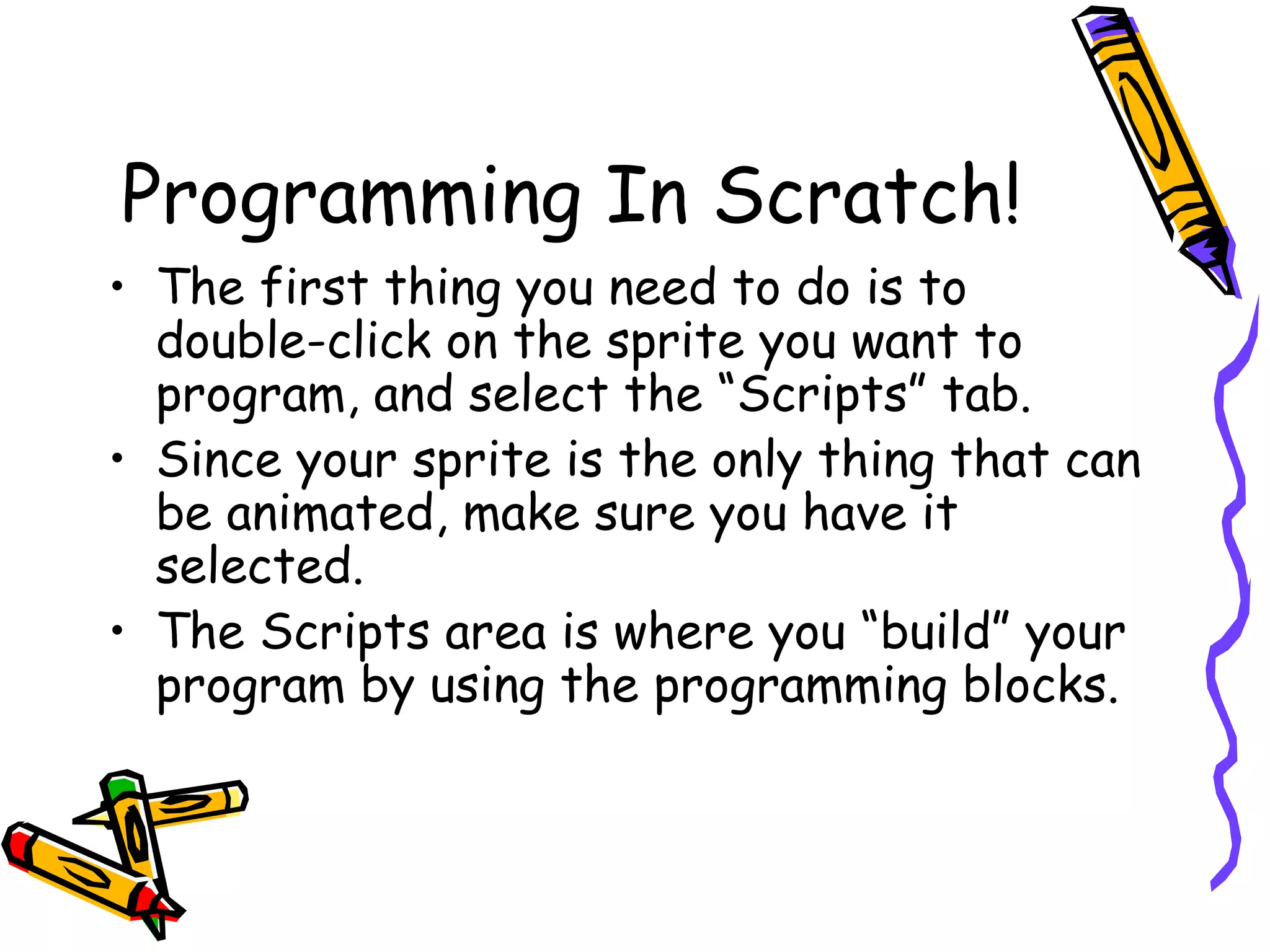 Introduction To Scratch Programming Ppt Computer Animation