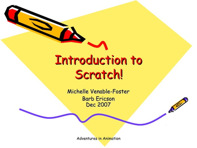 Introduction to scratch | PPT | Computer Animation | Computer Software ...