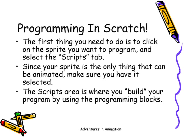 Introduction to scratch | PPT | Computer Animation | Computer Software ...