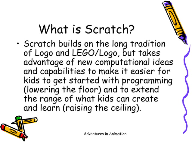 Introduction to scratch | PPT | Computer Animation | Computer Software ...
