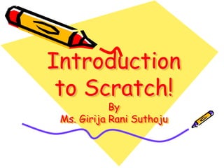 Scratch Introduction | PPT