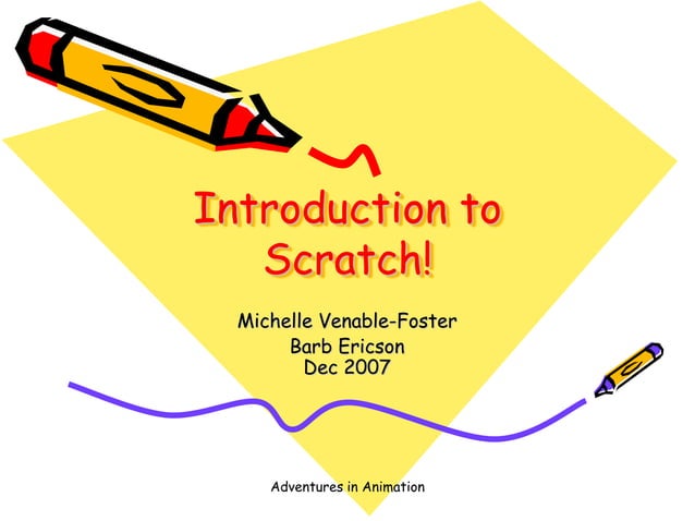 Introduction to Scratch.ppt | Computer Animation | Computer Software ...