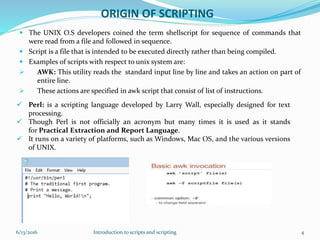 Introduction to scripts | PPTX