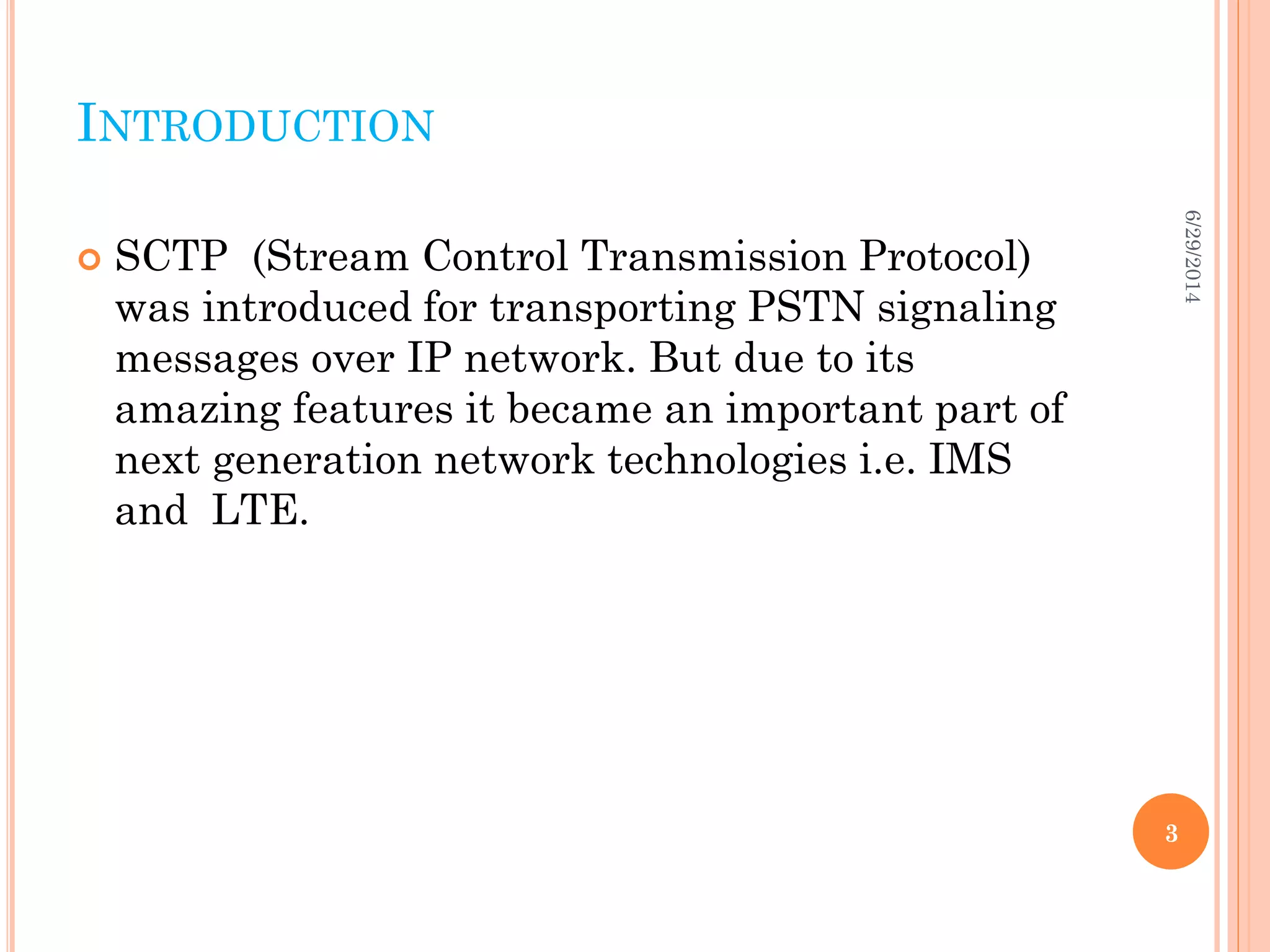 Introduction to SCTP and it's benefits over TCP and UDP | PDF