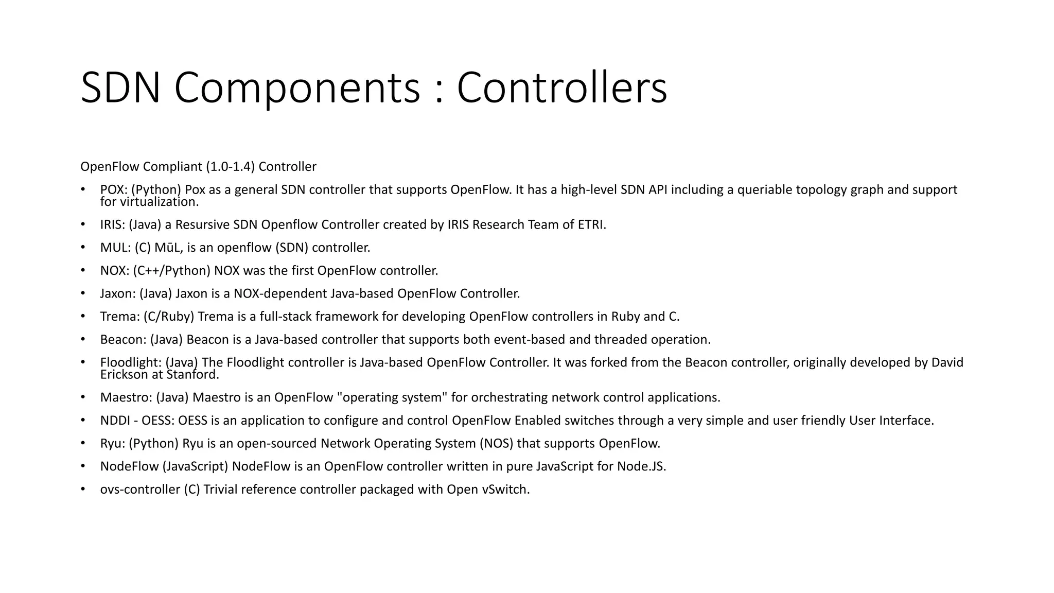 Introduction To Software Defined Networking Sdn Pdf Computer Networking Computing