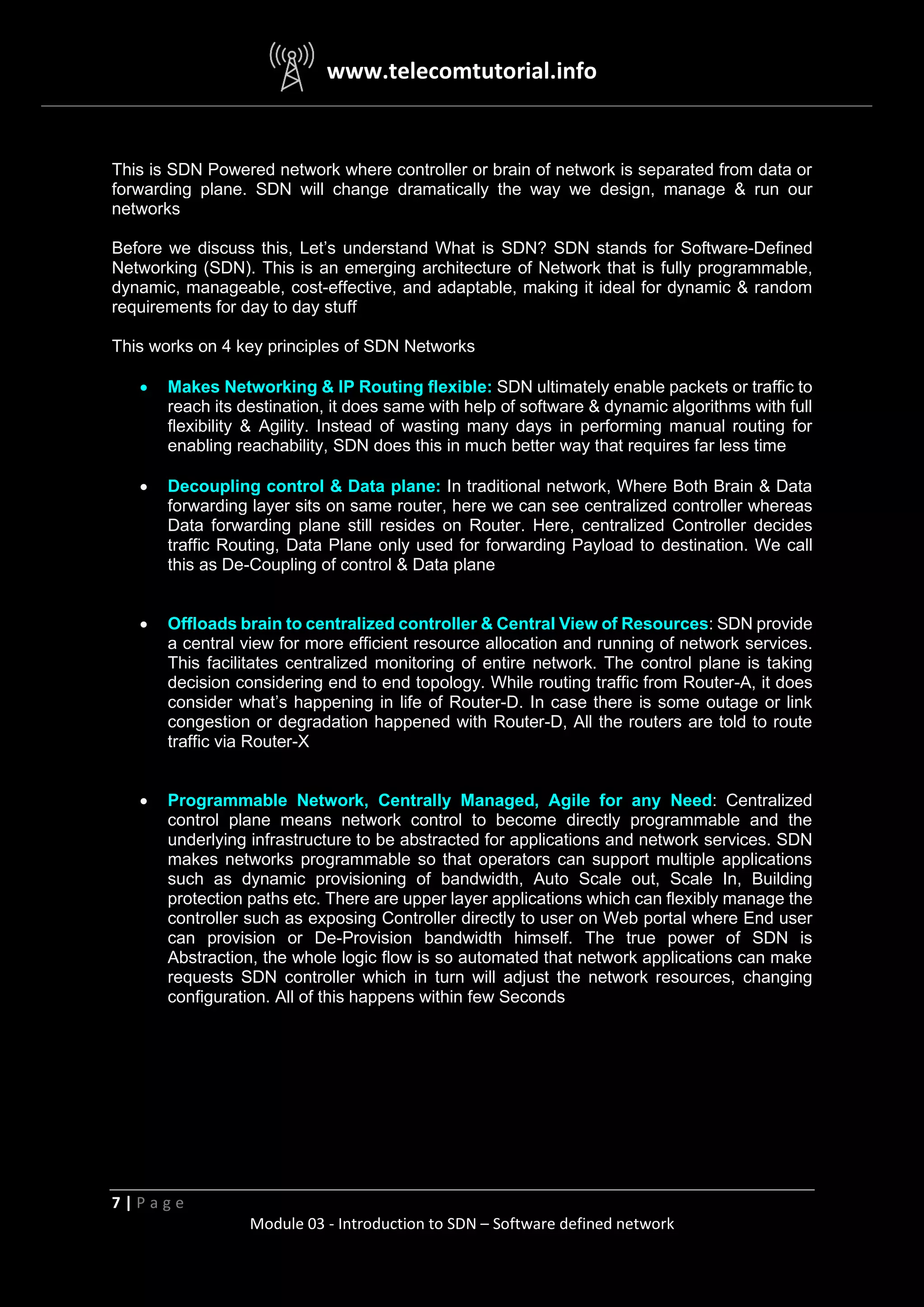 Telco Cloud 03 - Introduction to SDN | PDF