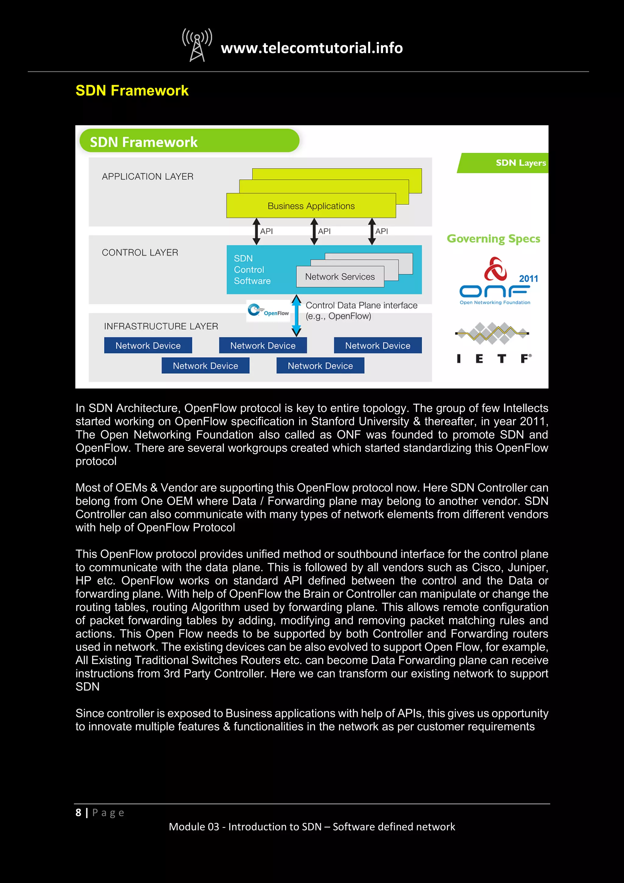 Telco Cloud 03 - Introduction to SDN | PDF