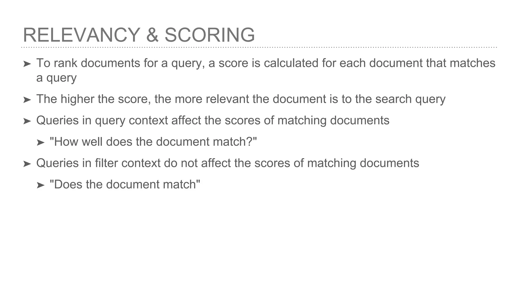 Introduction To Elasticsearch Searching Ppt