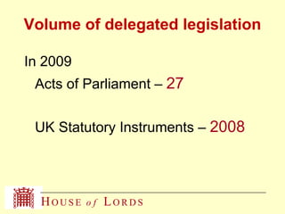 Introduction to secondary legislation | PPT