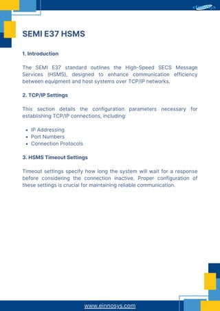 Introduction to SECSGEM Communication Interface Protocols for ...