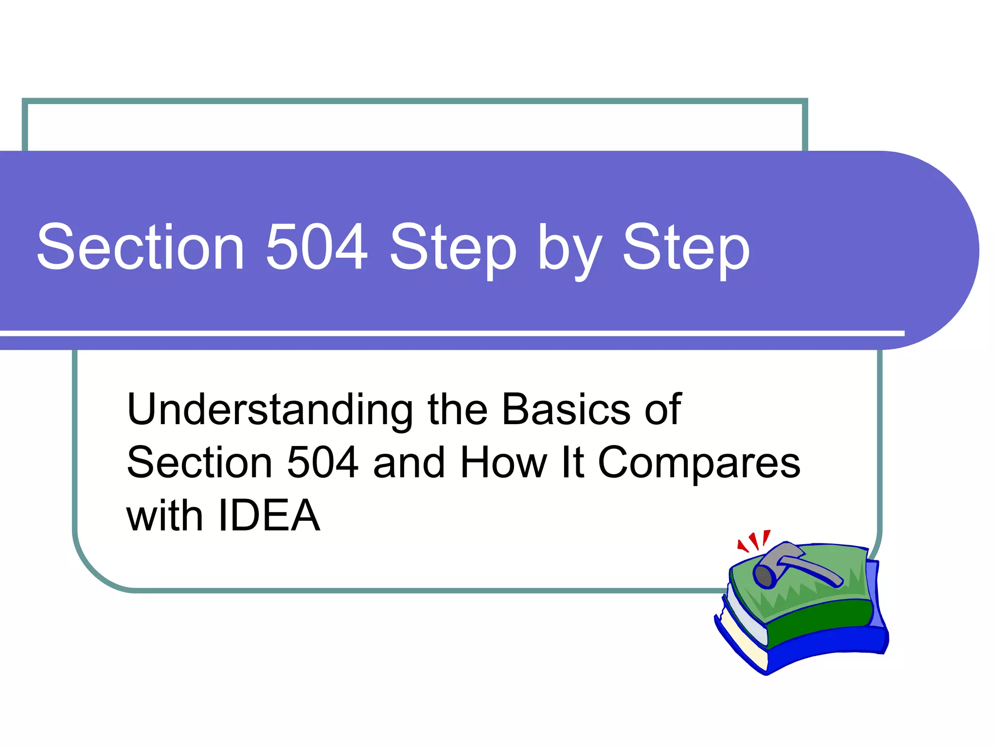 Introduction to section 504 09 08 | PPT