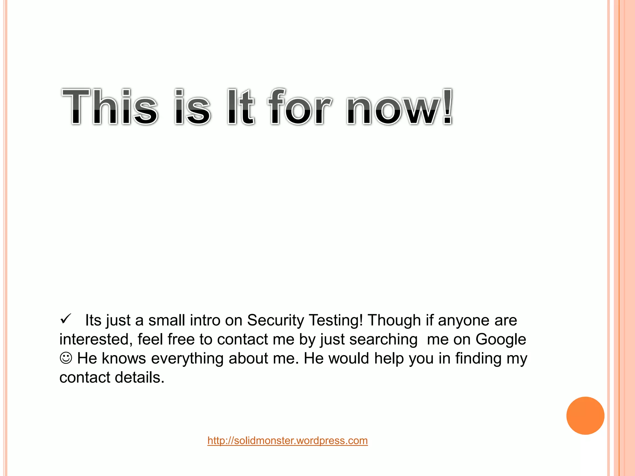 Introduction To Security Testing Ppt 0772