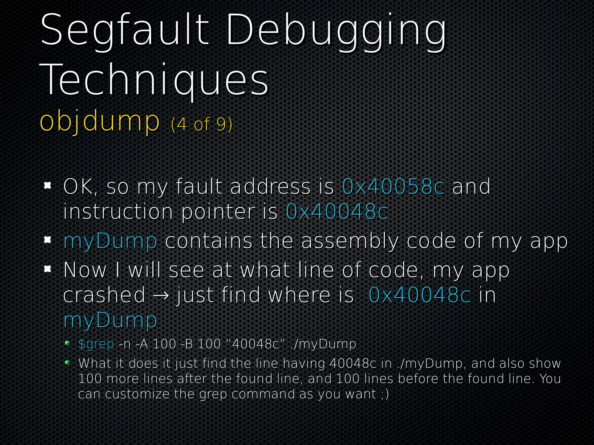 Introduction To Segmentation Fault Handling Pdf Operating Systems Computer Software And