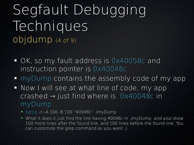 Introduction to segmentation fault handling | PDF | Operating Systems ...