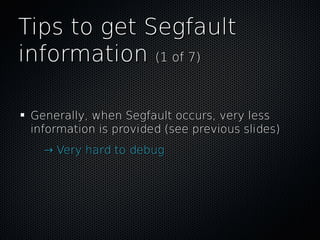 Introduction to segmentation fault handling | PDF | Operating Systems | Computer Software and ...